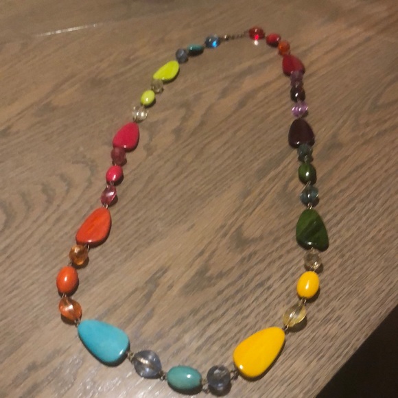 Jewelry | Multi Colored Beaded Necklace So Cute | Poshmark